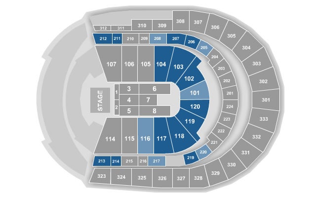 Bridgestone Arena :: Seating Charts Bridgestone Arena :: Seating Charts
